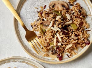 Instant Pot Wild Rice Pilaf - Plant Based Instant Pot