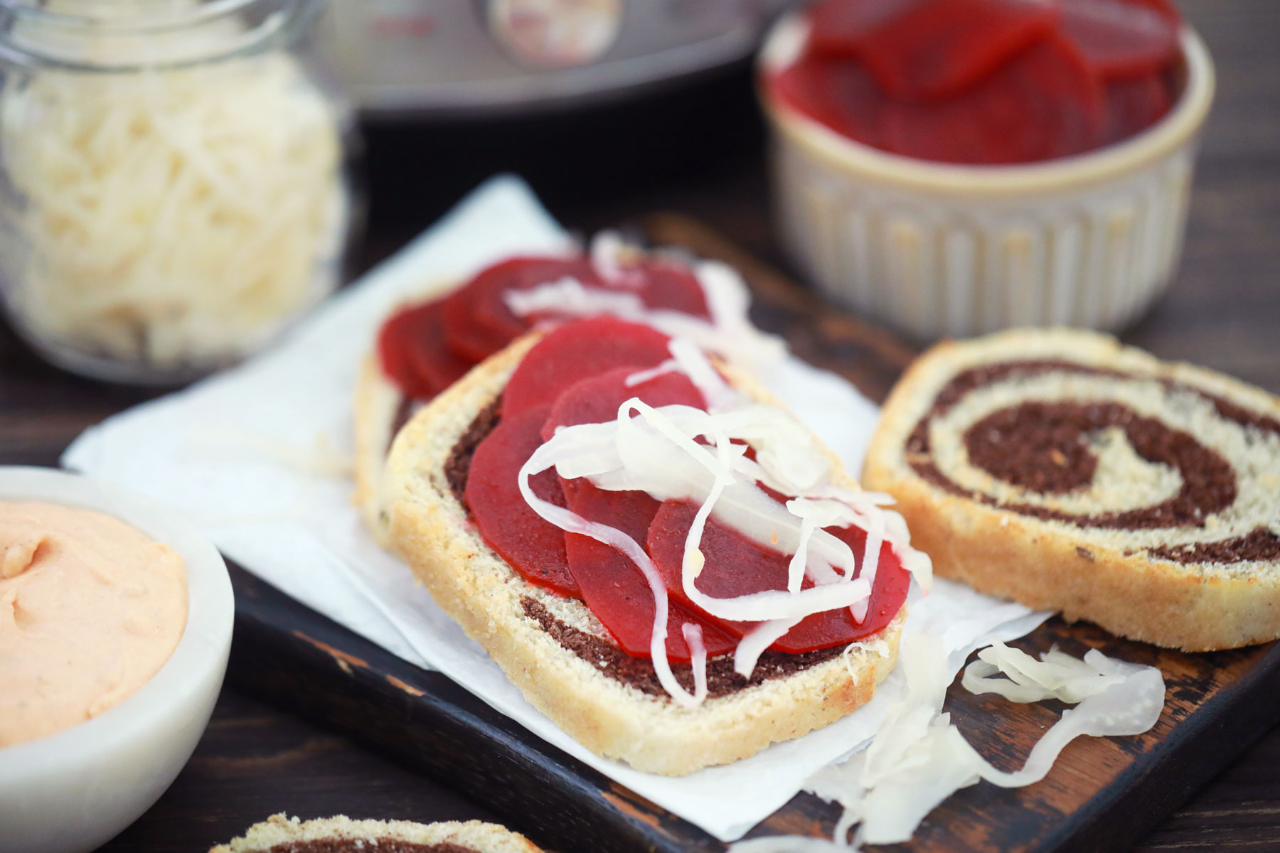 Best Ever Vegan Reuben Sandwich Recipe made with Instant Pot Corned ...